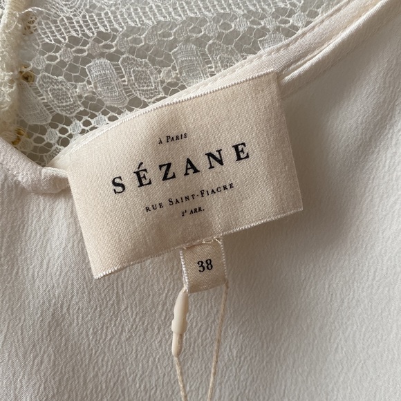 Sezane | Tops | Nwt Szane Tara Top In Cru | Poshmark